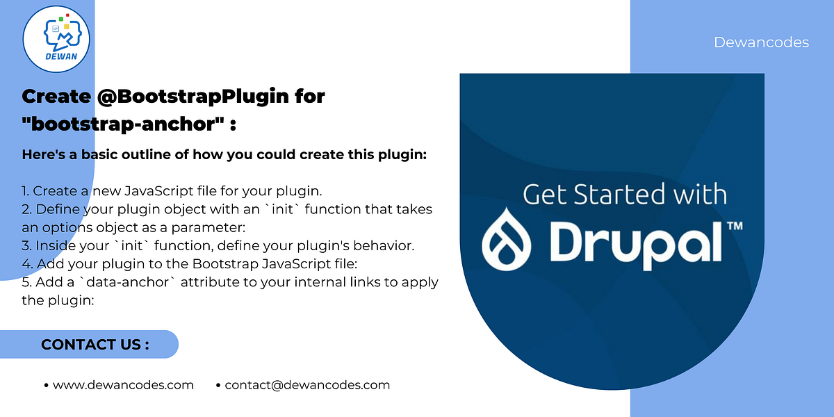Create @BootstrapPlugin for “bootstrap-anchor” : - Dewancodes - Medium