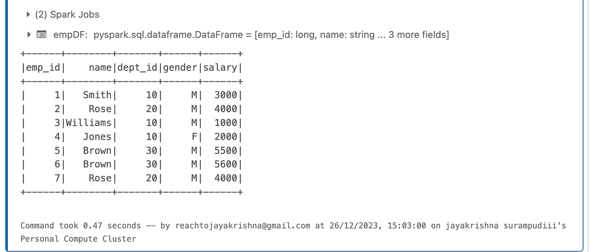 cache() method in Pyspark. Pyspark cache() method is used to cache… | by Jayakrishna Surampudi ...