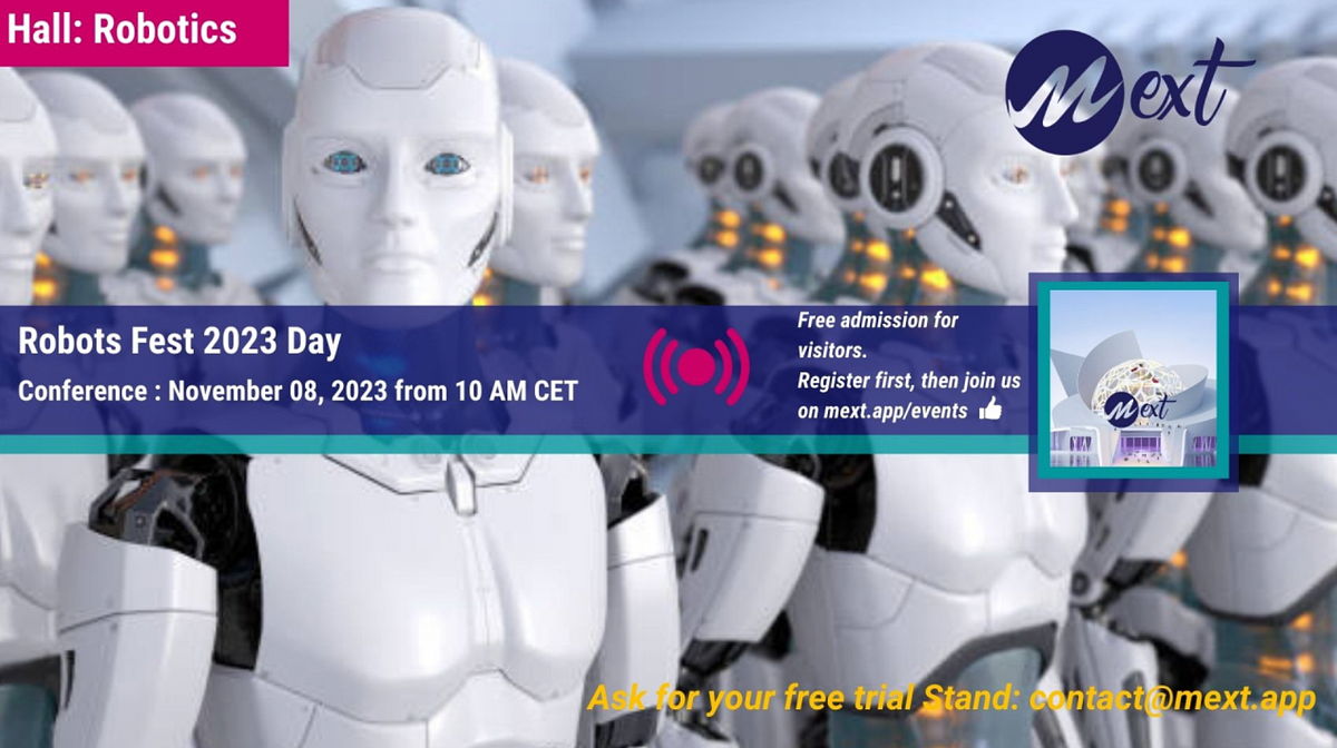 Robots Fest 2023. 8 nov. 2023 | by Mext Metaverse | Jun, 2023 | Medium