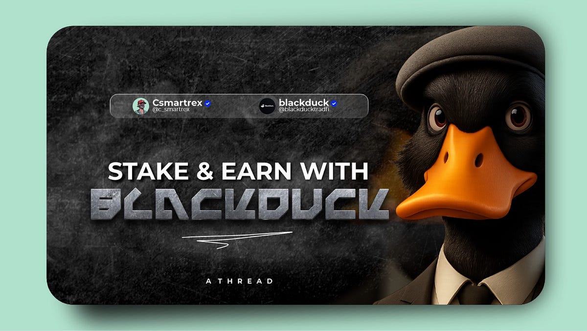 STAKE & EARN WITH BLACKDUCK. Do you know that in 2025, $63.2 billion… | by Csmartrex | Nov, 2025 ...