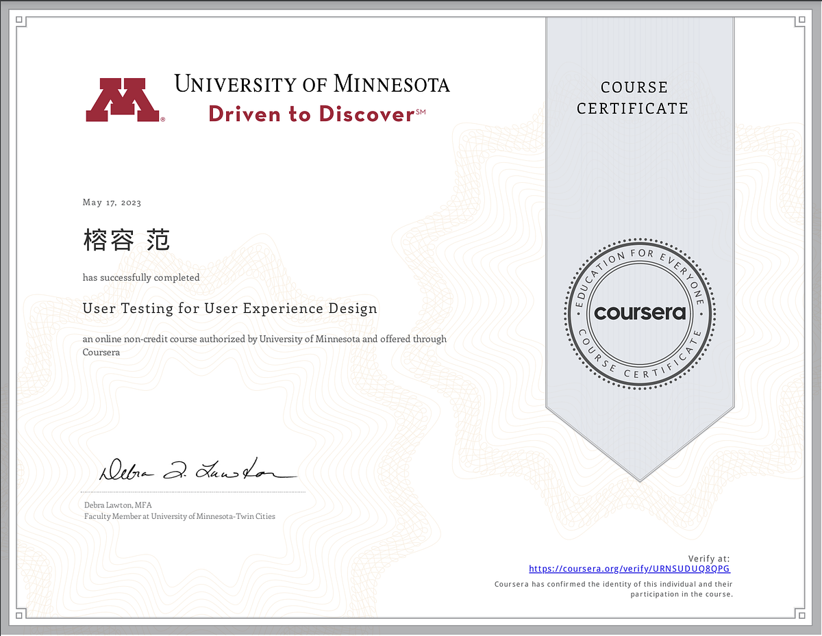 Coursera 心得分享: UX Design MasterTrack® Certificate: University of ...