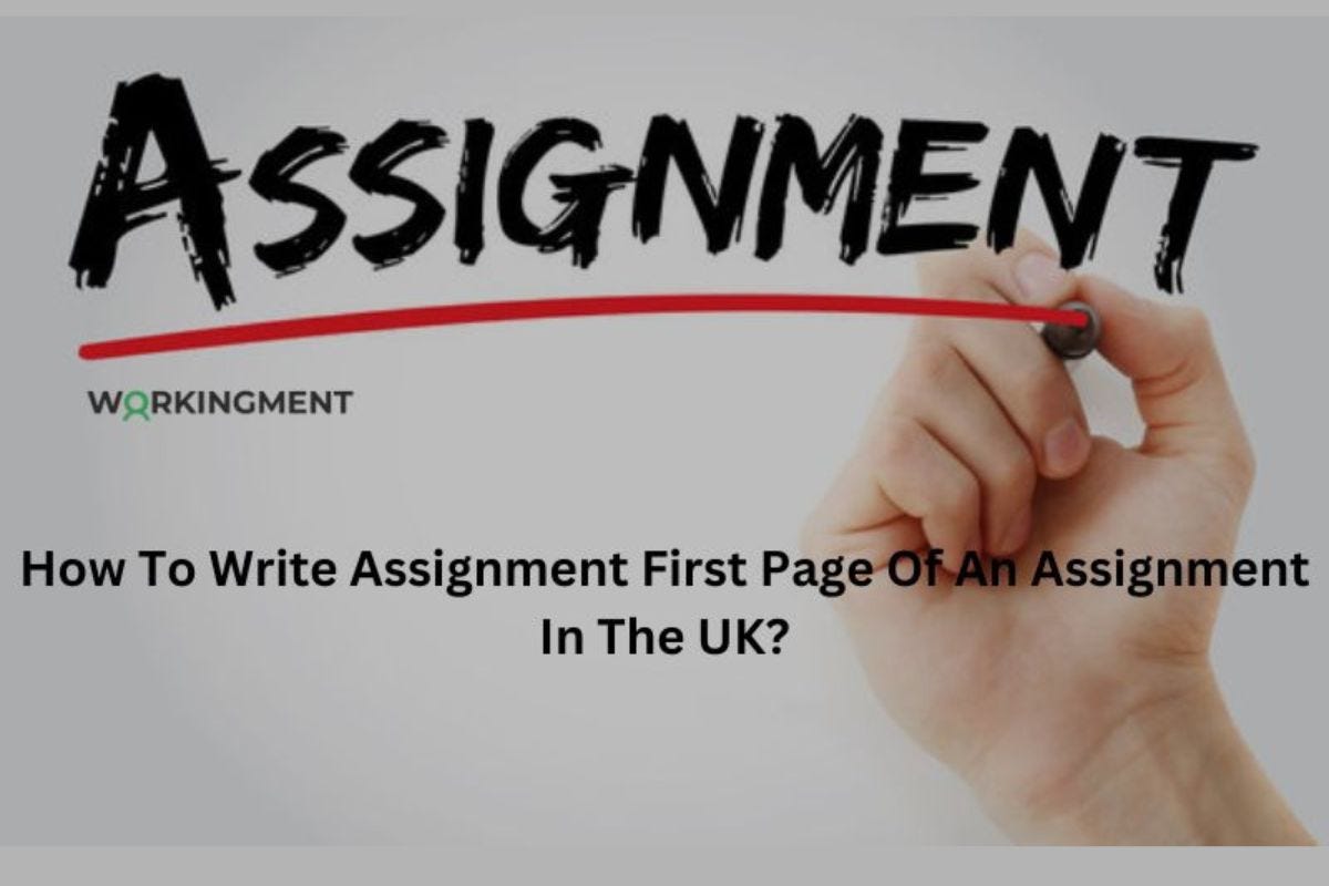 How to write first page of assignment | by Divukanwar | May, 2024 | Medium