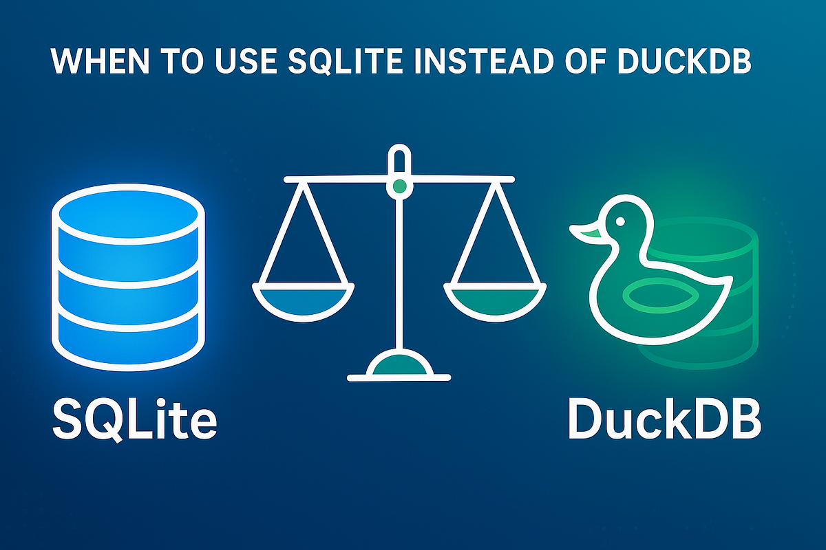 When to Use SQLite Instead of DuckDB | by Kaushalsinh | Sep, 2025 | Medium