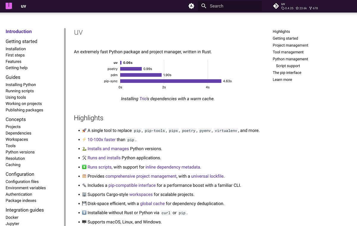 uv — The new Python Package Manager | by Ralph Göstenmeier | Medium