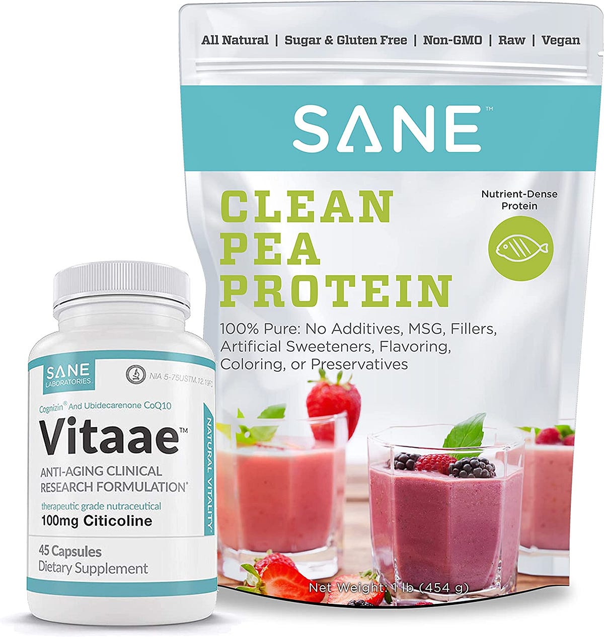 SANE Vegan Protein Powder And Memory supplement - Sane - Medium