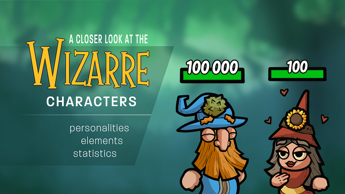 Wizarre Characters: Personalities, Elements, & Statistics | by Wizarre ...