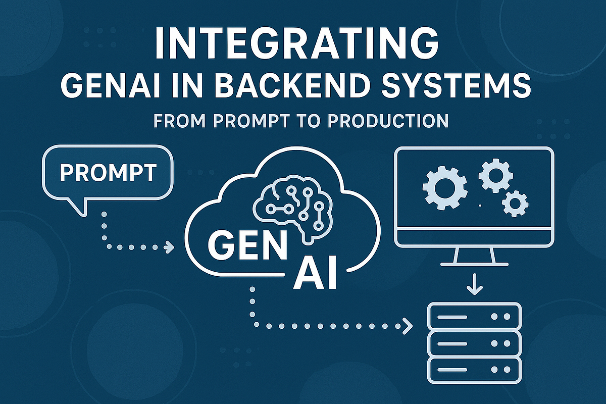 🤖 Integrating GenAI in Backend Systems: From Prompt to Production | by ...