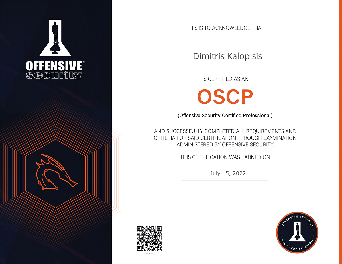 I passed the OSCP in 3 months and so can you | by Dimitris Kalopisis ...
