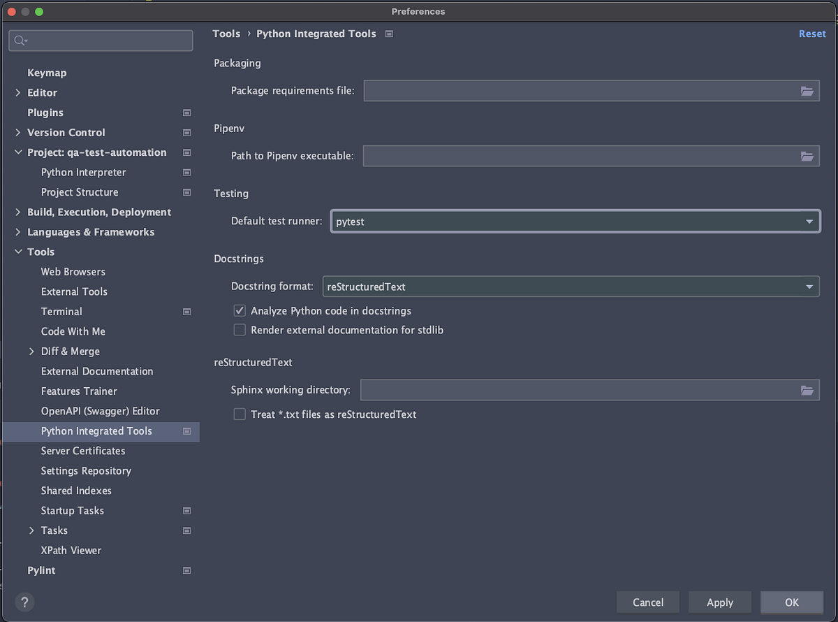 Setup PyCharm for Pytest Automation - Dorrie Hsu - Medium