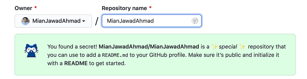 How to add GitHub Profile Introduction(README) | by Mian Jawad Ahmad ...
