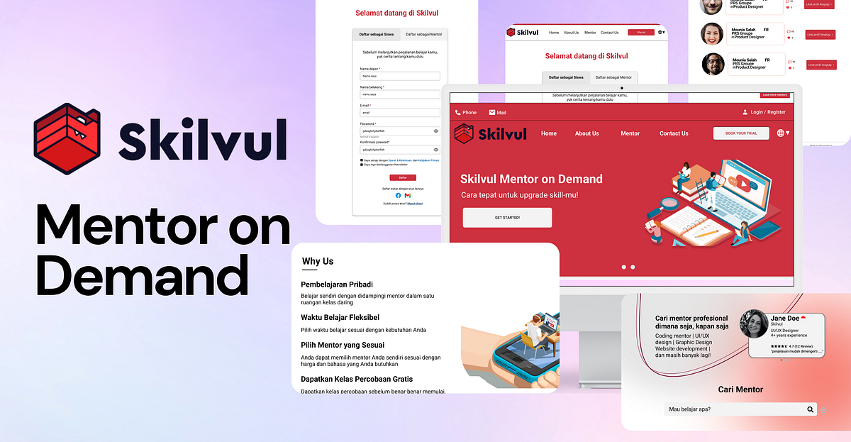 UI/UX Case Study: Skilvul Mentor on Demand | by Humaira | Medium