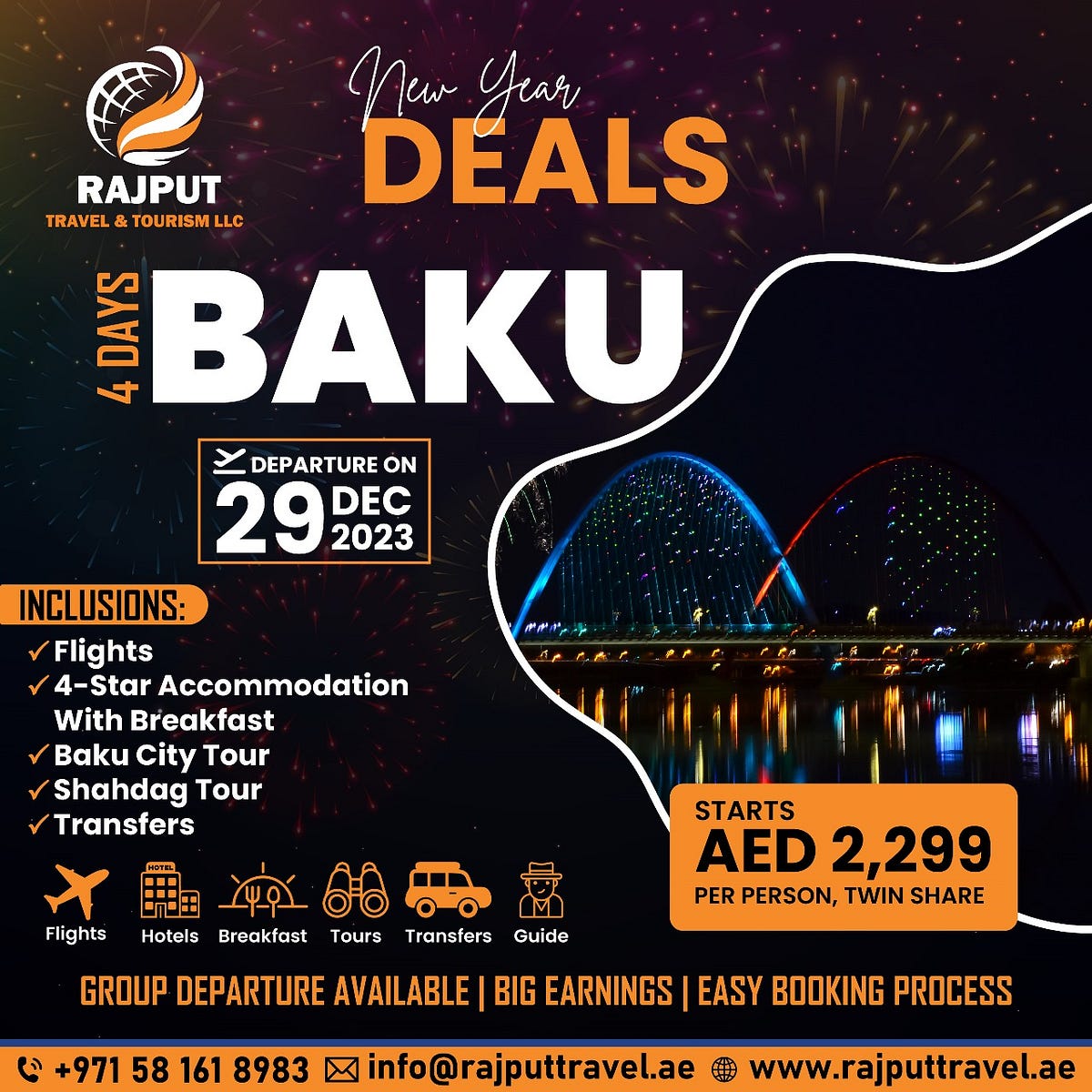 New Year In Baku From Dubai. 🌟 ️ 𝐔𝐧𝐰𝐫𝐚𝐩 𝐭𝐡𝐞 𝐆𝐢𝐟𝐭 𝐨𝐟… | by Rajput Travel ...
