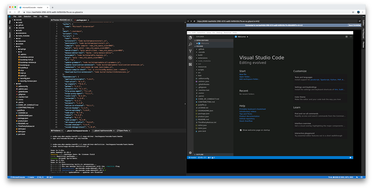 Developing native UI applications in Gitpod | by Christian Weichel | Gitpod | Medium