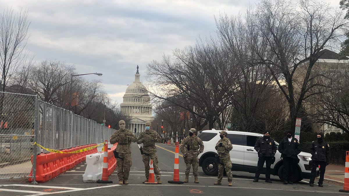 The Army National Guard Spotted in Washington DC on a Special Mission ...