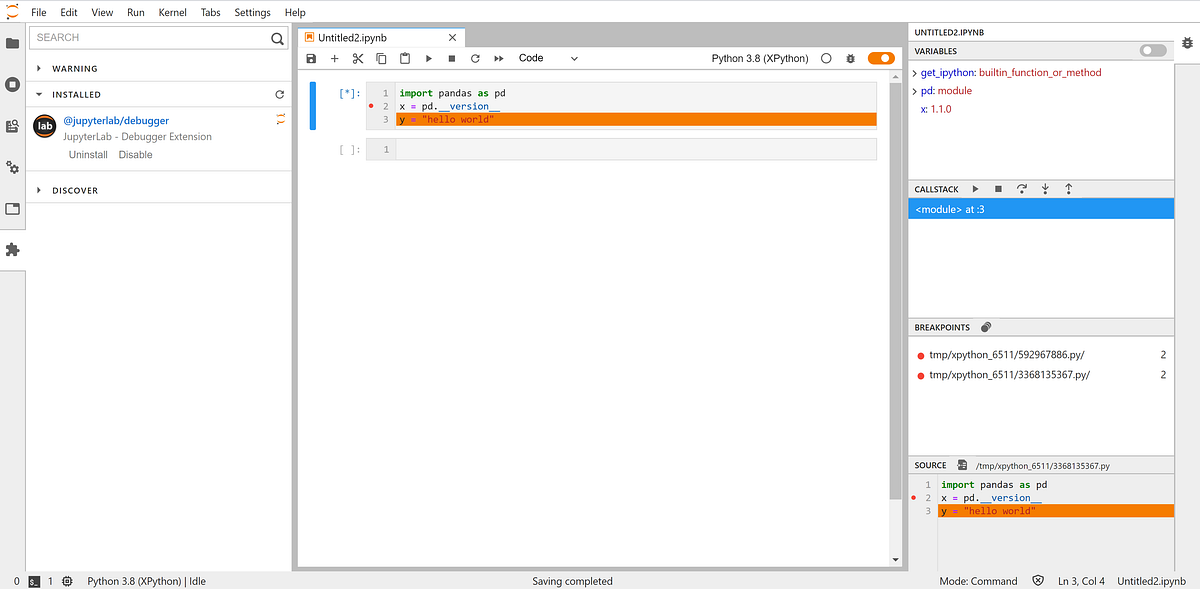 Visual Debugger for Jupyter Lab. I am going to explain how to install ...