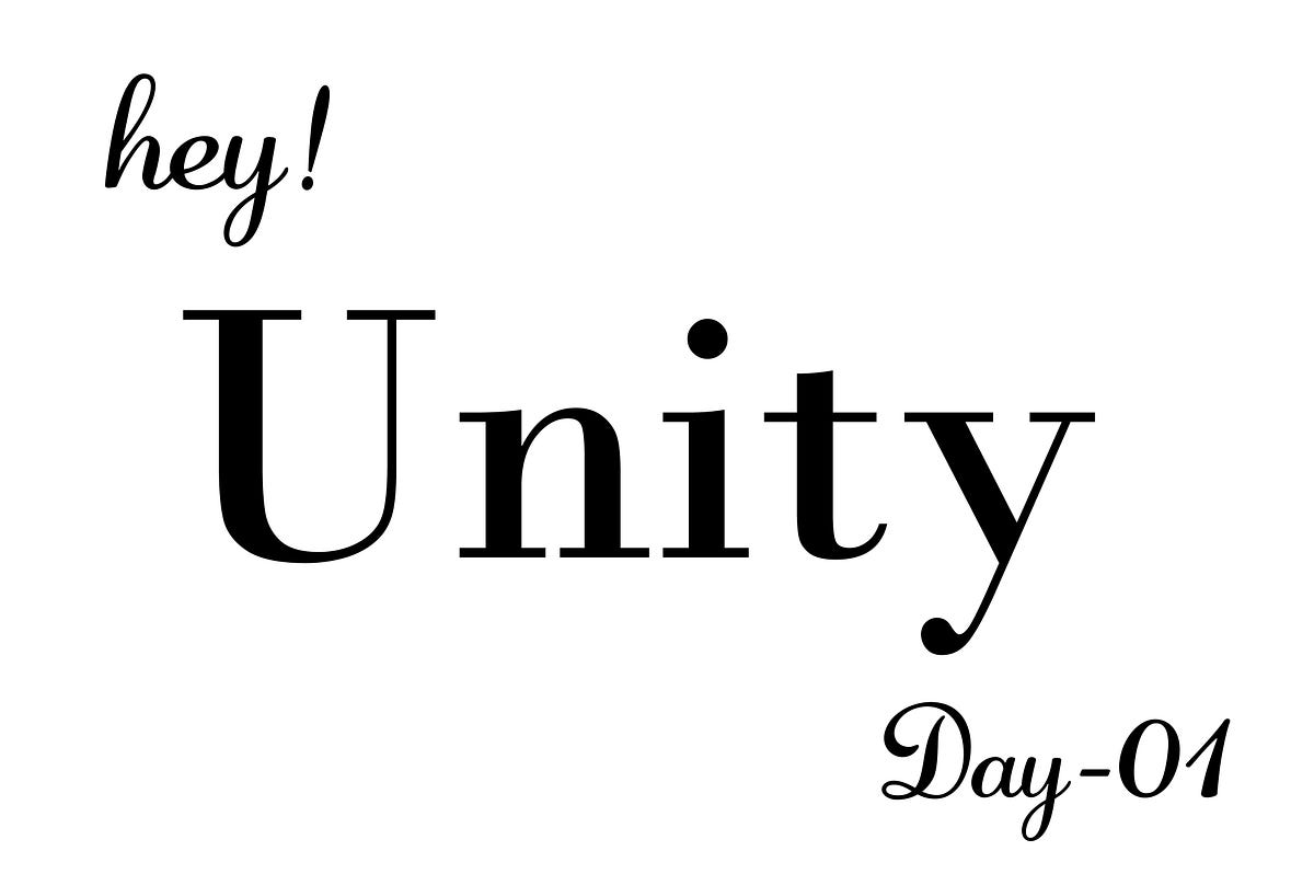 C# scripting in Unity — Day 01. Let’s game dev! Basics of C# in unity ...