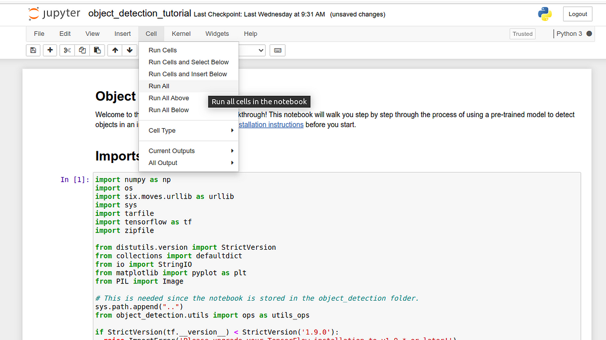Installation Tensorflow Object Detection Api V1142 On Ubuntu 2004 Lts By Tanaporn