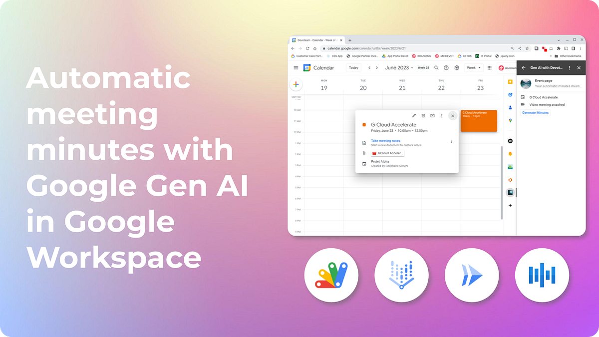 Automatic meeting minutes with Google Gen AI in Google Workspace | by ...