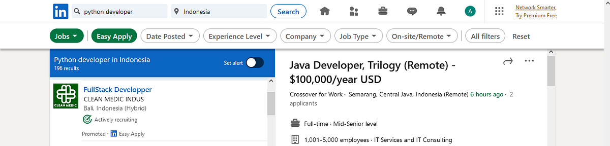 Mastering Selenium in Python — Part 3: Easyapply on LinkedIn. | by ... Mastering Selenium in Python — Part 3: Easyapply on LinkedIn. | by ...