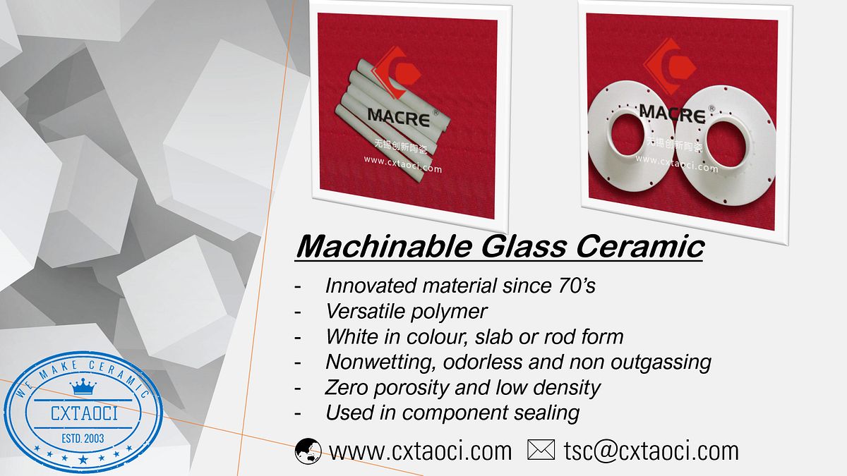 Machinable Glass Ceramic - TS Chong - Medium