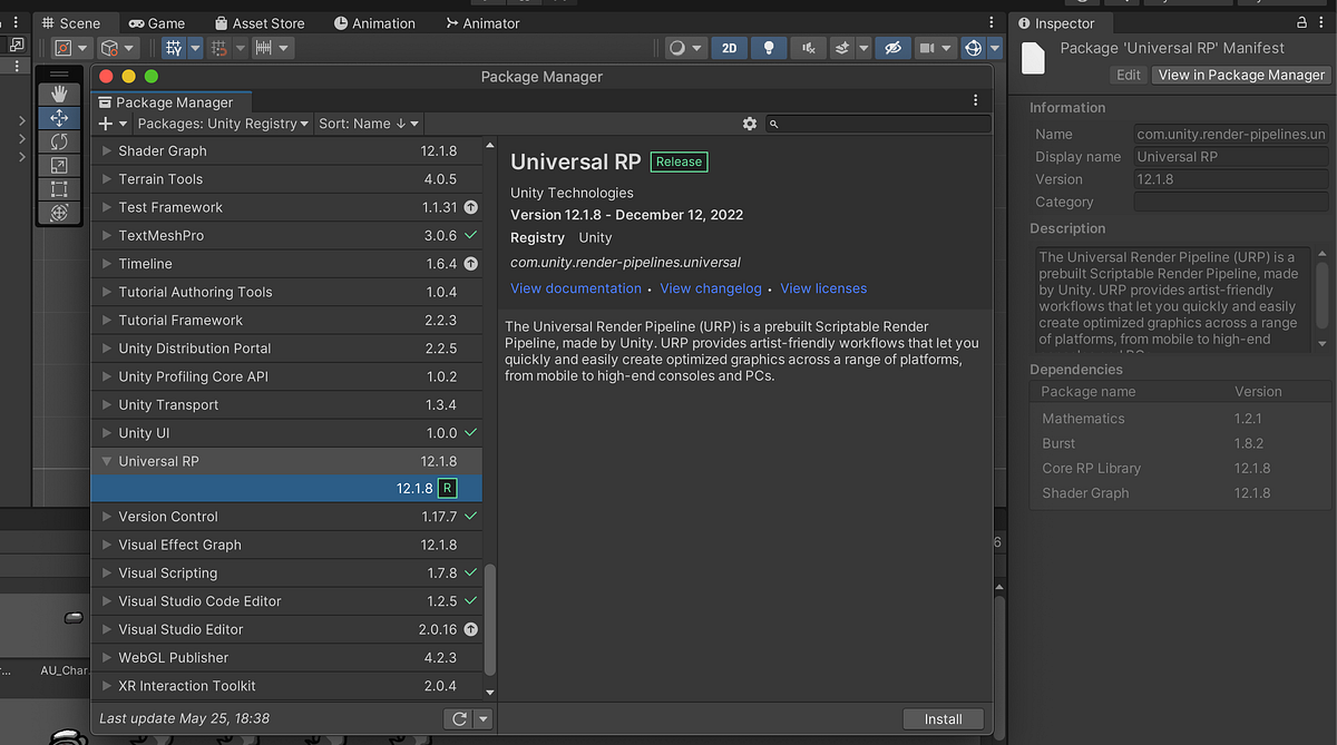 Using the Universal Render Pipeline on Unity | by Oceans of Terra | Medium