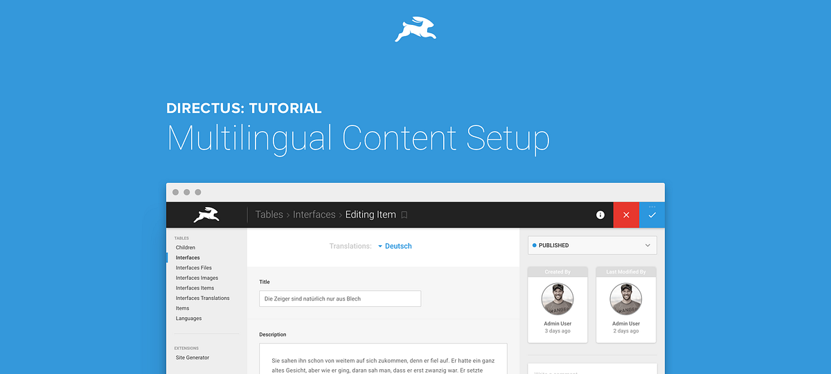 Multilingual Content Setup in Directus (i18n) | by Rijk van Zanten | Directus | Medium
