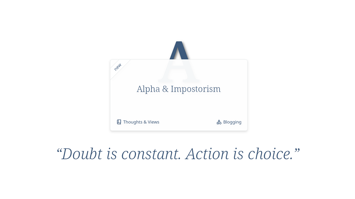 Releasing Alpha Under the Watchful Eye of Impostorism | by oxypteros ...