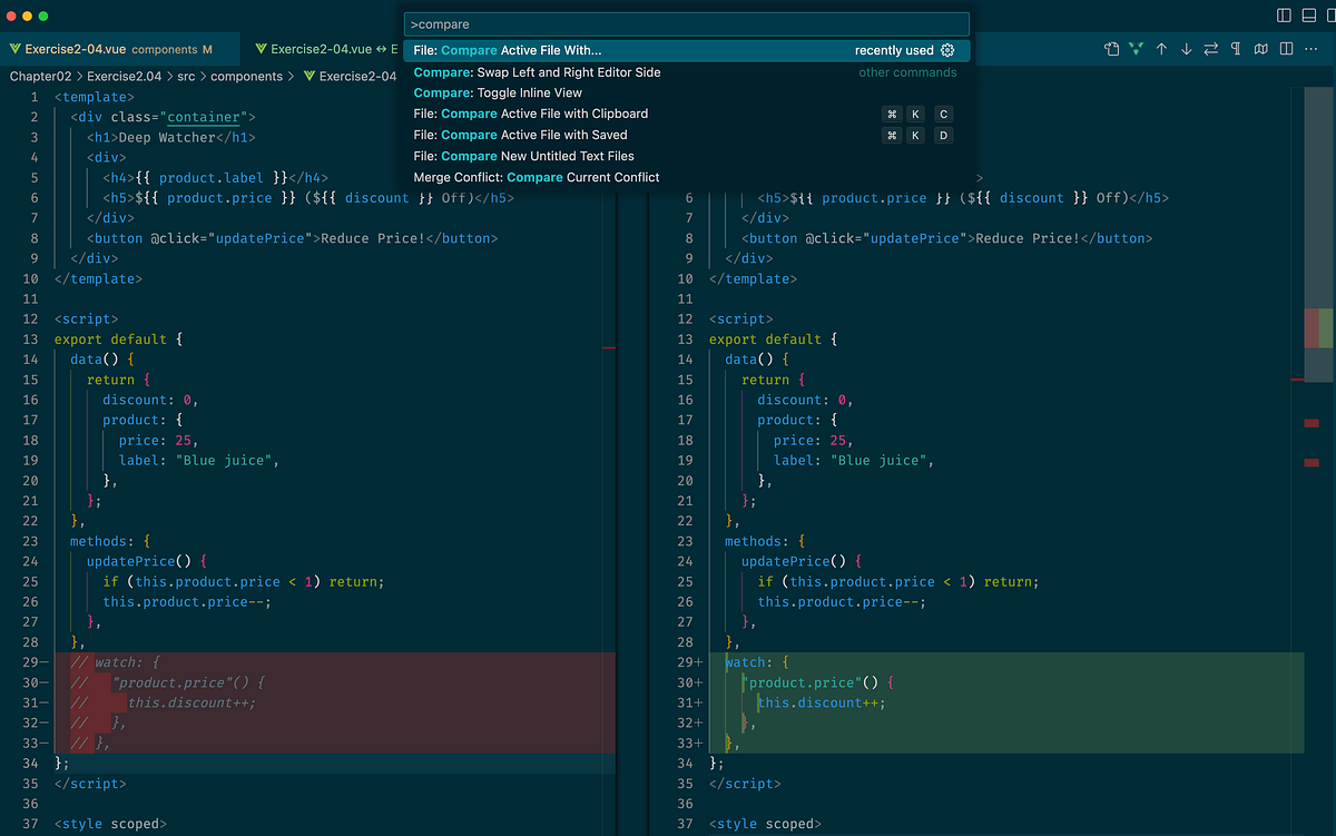 Instant “diff” view in VSCode | Tips for Coding with LLMs - serp - Medium