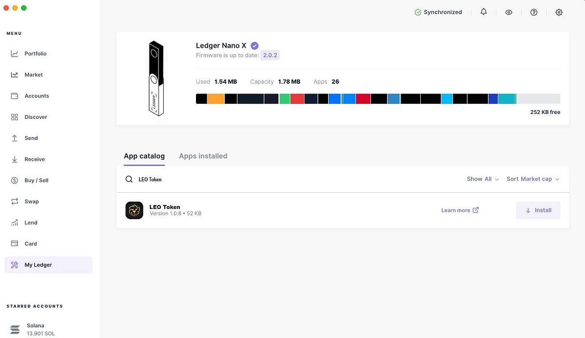 How to Store LEO Token with Ledger Wallet | by Anthony Gorman | Medium