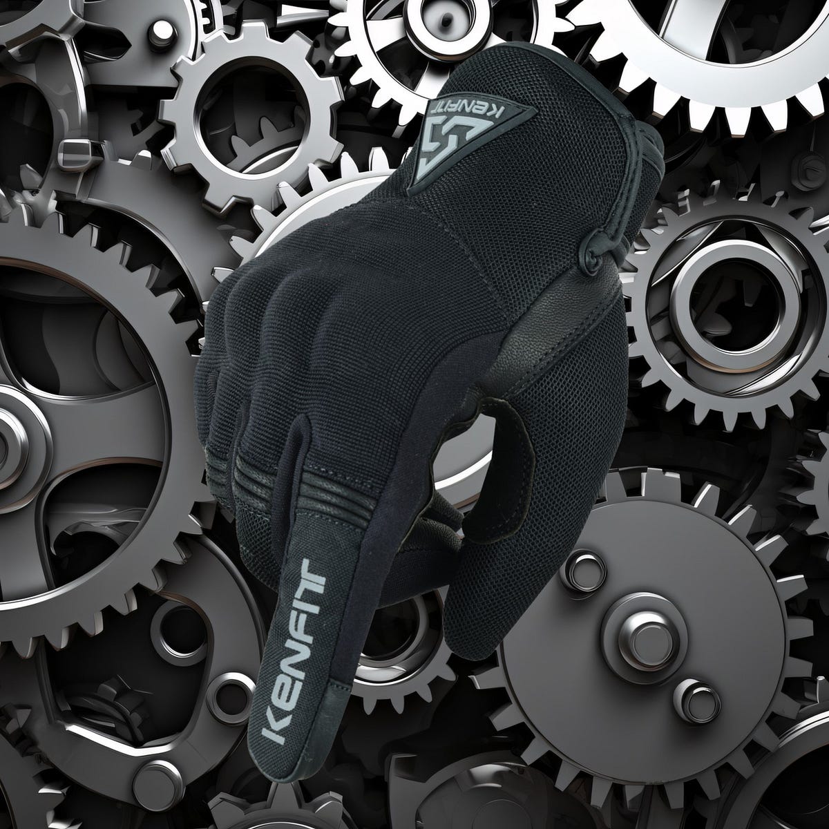 Motorcycle Riders' Gloves with 7mm Goat Suede leather palm, anti-slip ...
