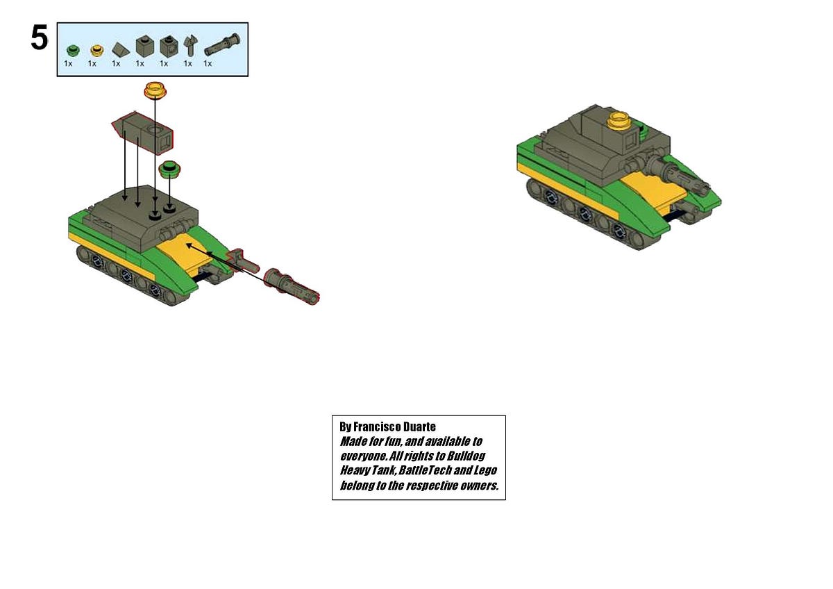 Lego Set 42 — Bulldog Heavy Tank. Happy New Year, everyone! Let’s start ...