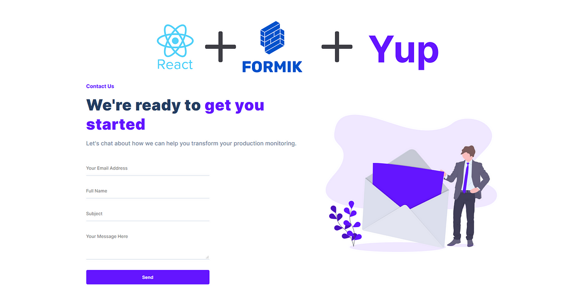 Form Validation In React With Formik And Yup With Typescript By Jasmin Kapuriya Ui 8408