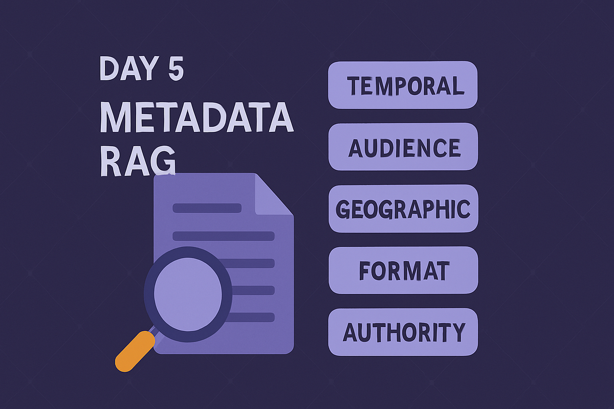 RAG Retrieval Beyond Semantic Search: Day 5- Metadata Filtering | by ...