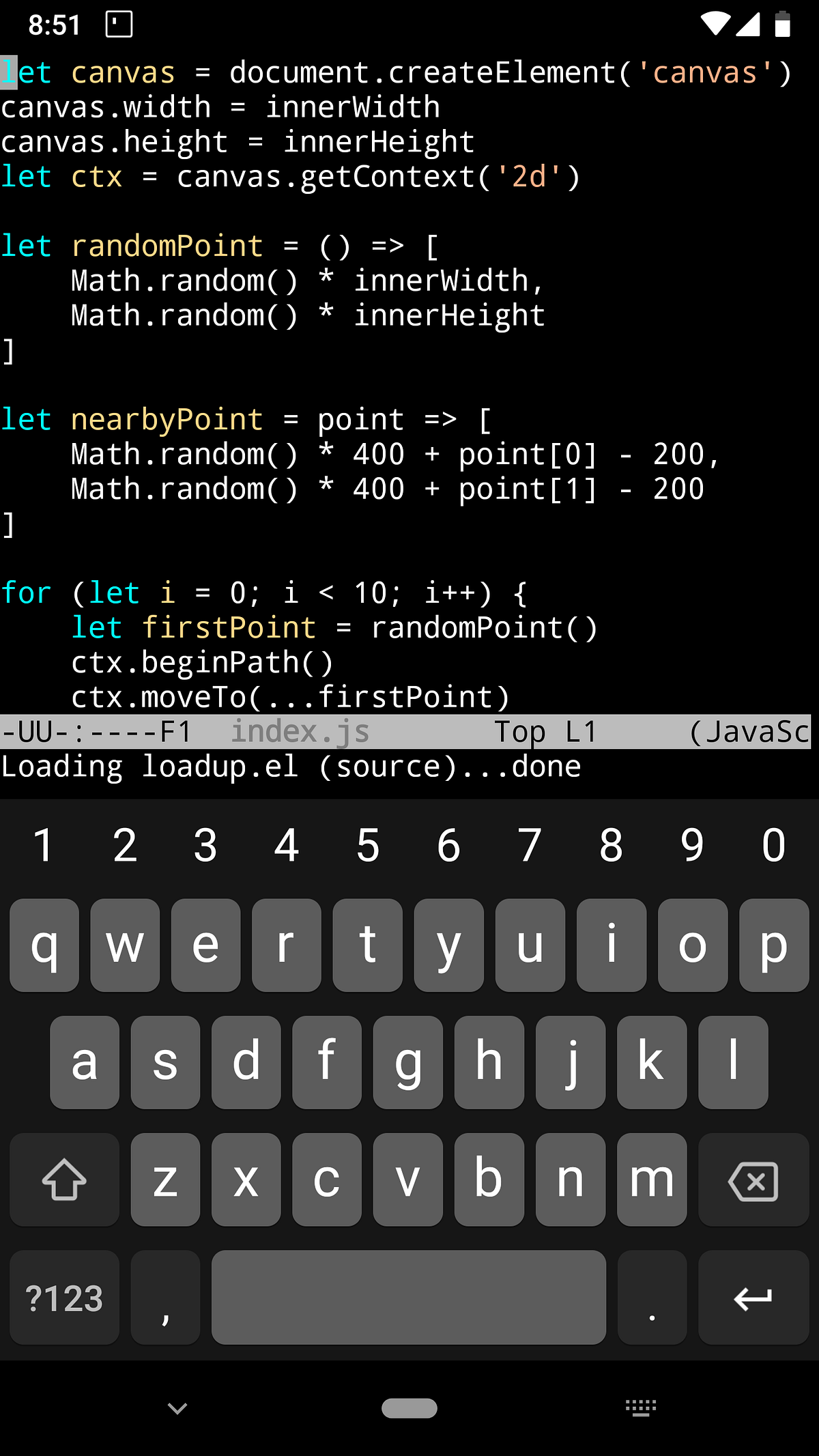 Programming on an Android phone. A couple months ago I discovered an ...