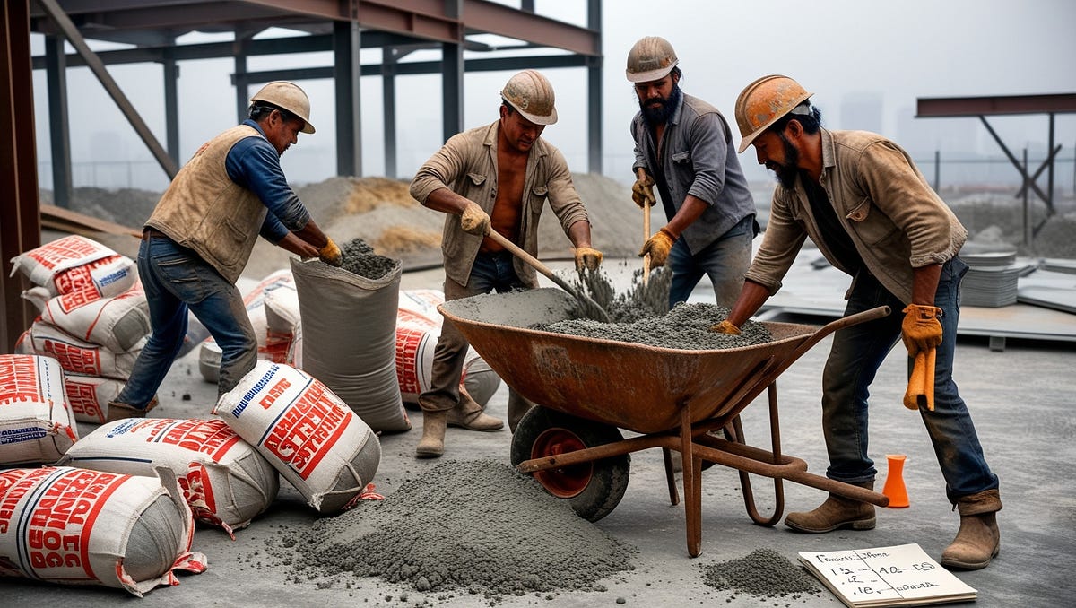 How many bags of cement are used in a 1:3:6 ratio concrete? | by SAMSON ...