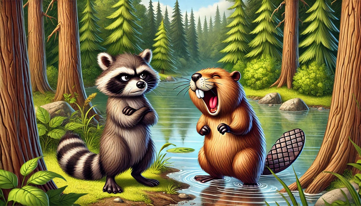 The Raccoon and the Beaver. Fiction Shorts Random Drabble #186 | by ...