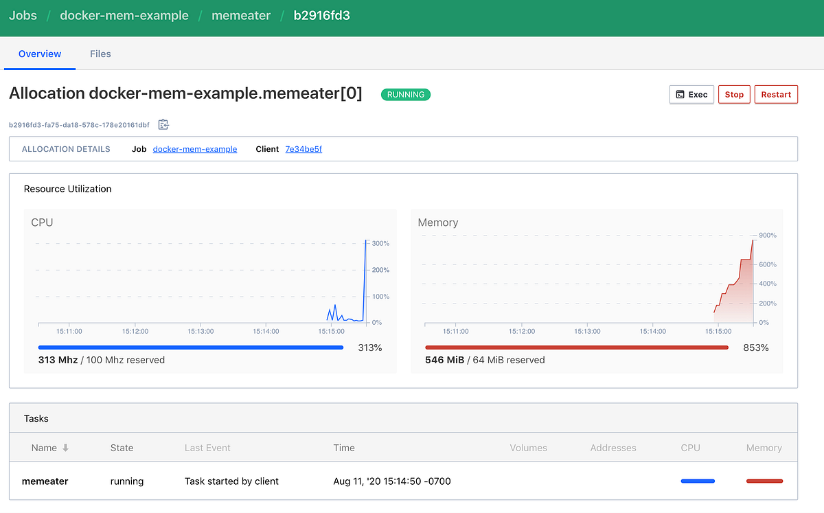 Hashicorp Nomad and the memory options with the docker driver. | by ...
