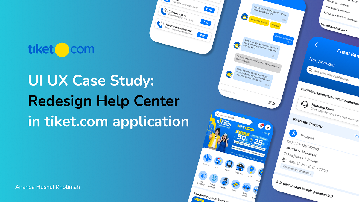 UI UX Case Study : Redesign Help Center in tiket.com Application | Medium