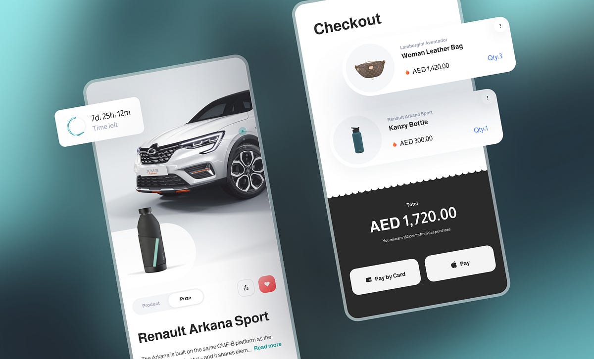 UX / UI design and development of a lottery platform for the Middle ...