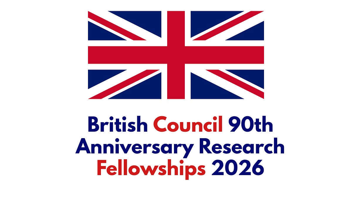 British Council 90th Anniversary Research Fellowships 2026 Fully Funded ...