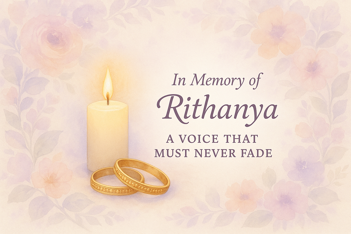 Rithanya Didn’t Fail — Society Did: A Wake-Up Call to End Dowry Culture ...