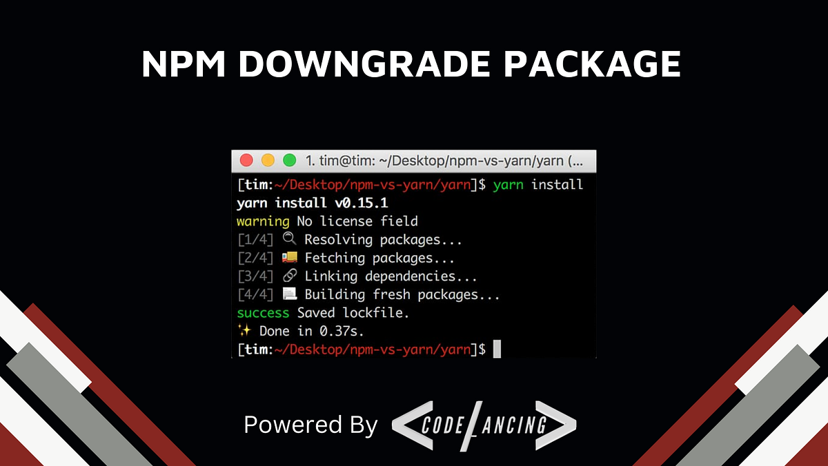 Npm Downgrade package. NPM DOWNGRADE PACKAGE: A GUIDE TO… | by Codelancing | Medium