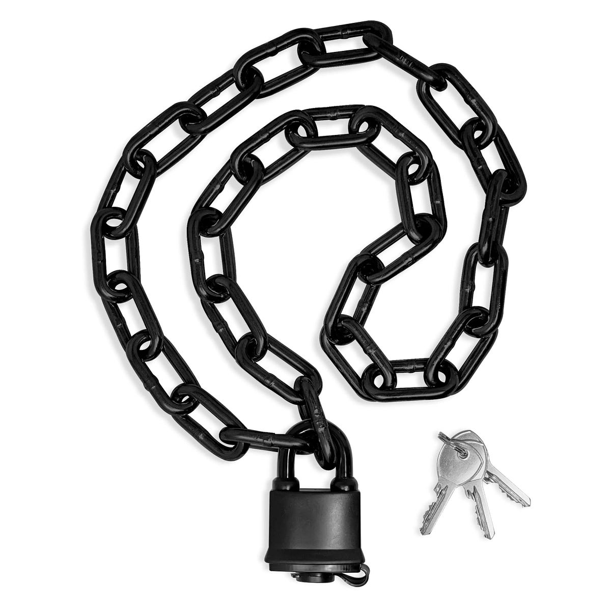 Urban August Weatherproof Chain and Keyed Padlock: Multifunctional ...