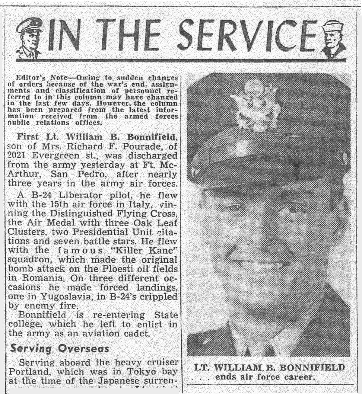 Lt. William B. Bonnifield . . . ends air force career | by lauriebonnie ...