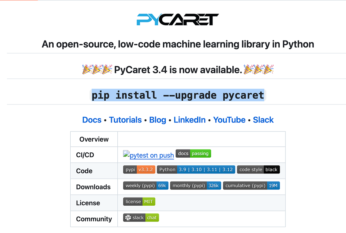 Getting Started with PyCaret: End-to-End Machine Learning in Python with Just a Few Lines of ...