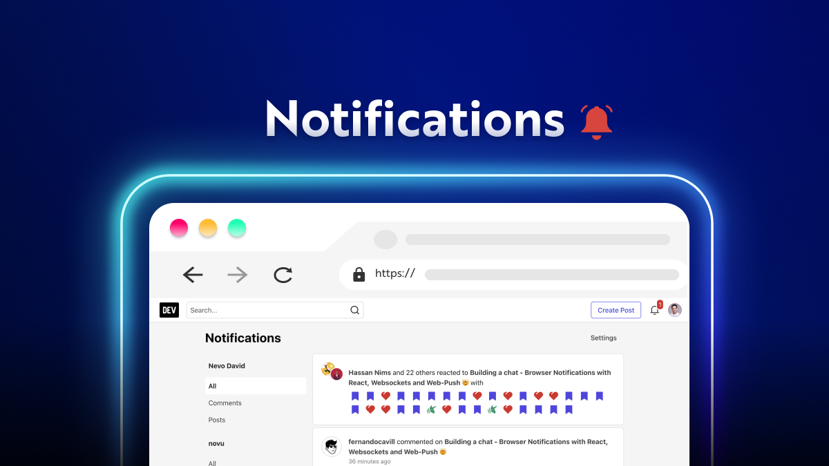 I implemented a Dev Community Notification Center with React, Novu, and ...