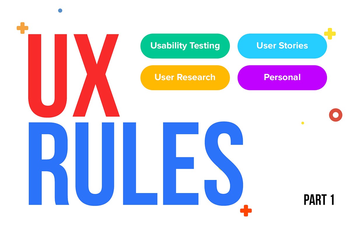 UX Design Rules Explained (Part 1) | by Ronak K. Bhatt | MyTake | Medium