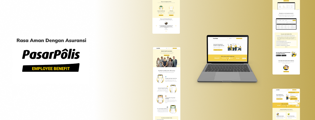 UX Case Study: Landing Page Website Pasar Polis Employee Benefit | by ...