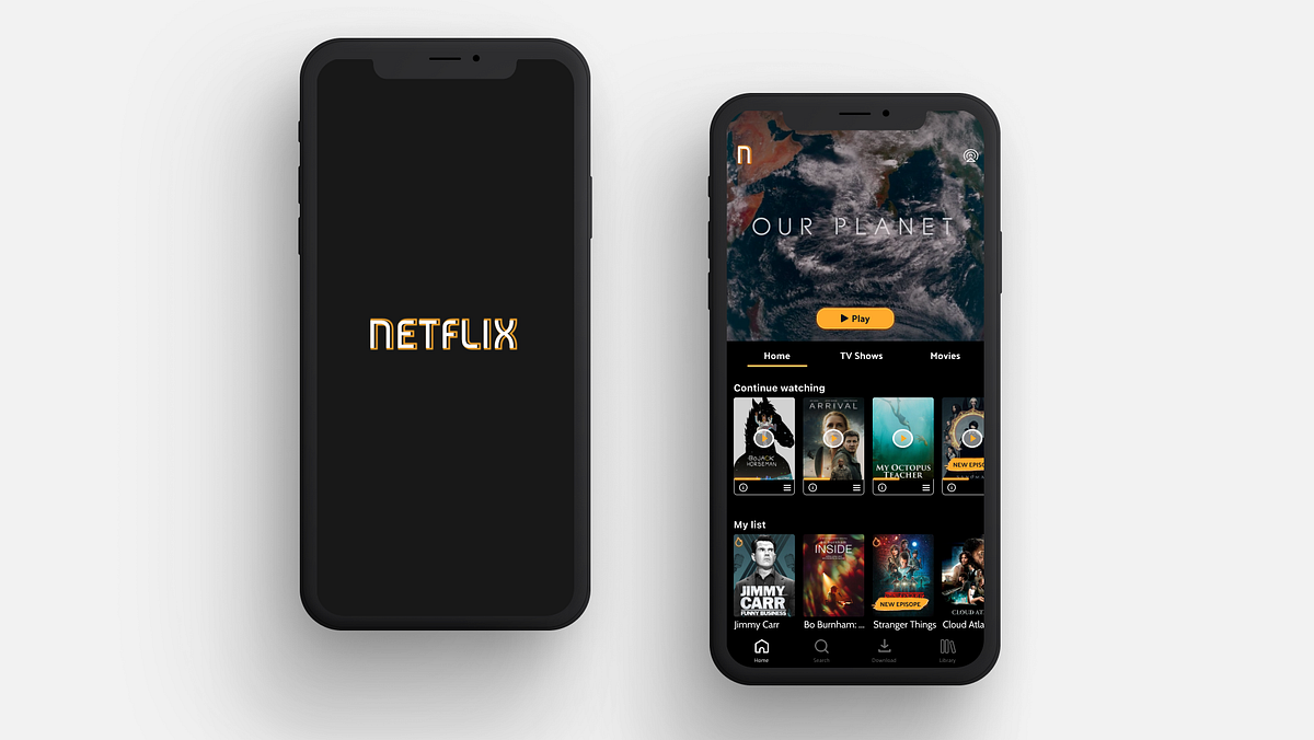 Redesign an app — Netflix. The third project at Ironhack is a solo ...