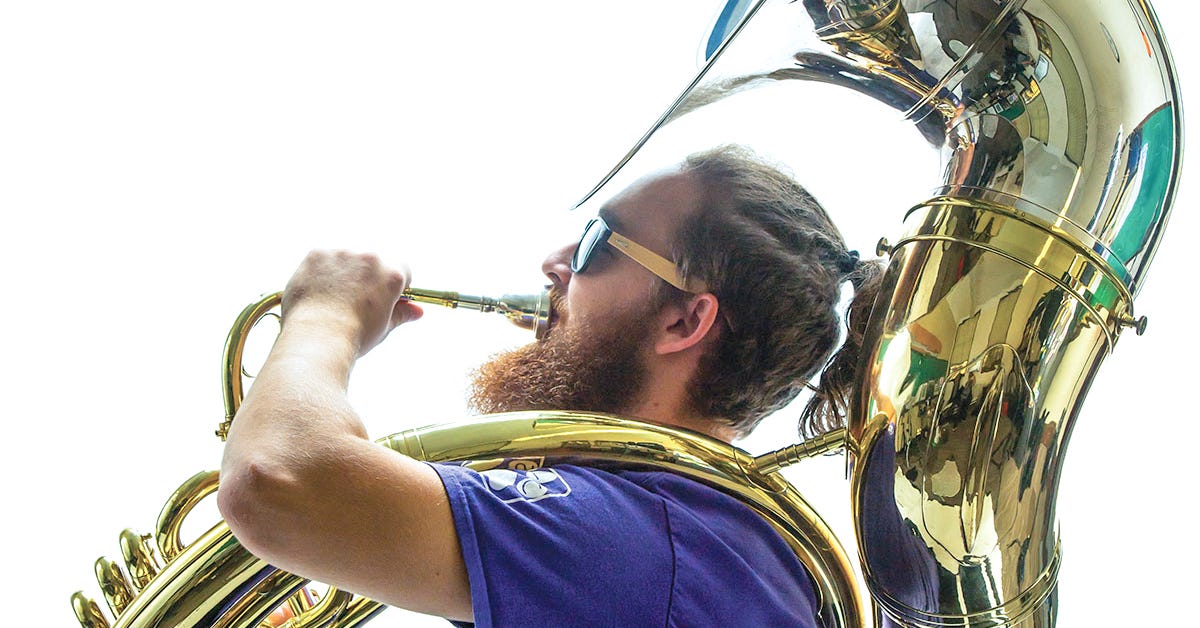 Bringing the spirit. Linfield’s marching band returns for… | by ...